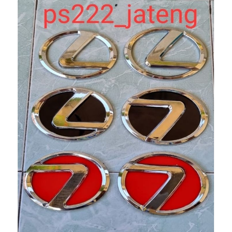 Jual emblem logo lexus ukuran 13cm/14cm/emblem logo lexus pas untuk ...