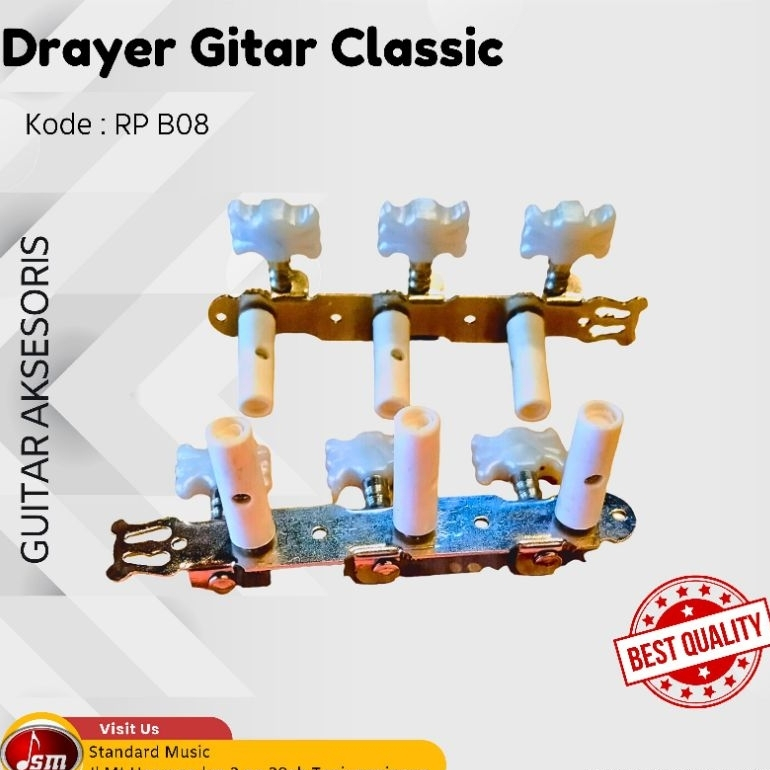 Jual Drayer Gitar RP BO8 / Bahan Aluminium | Shopee Indonesia