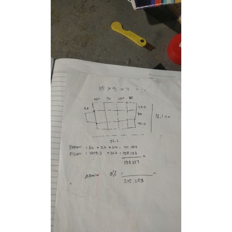 Jual pisau pond ukuran 18x9x7 model A1 box biasa | Shopee Indonesia