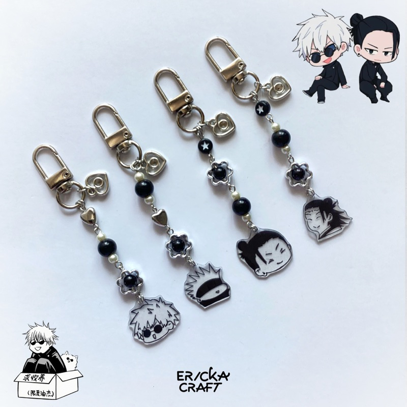Jual KEYCHAIN PHONE CHARM JUJUTSU KAISEN SATORU GOJO AND GETO SUGURU ...
