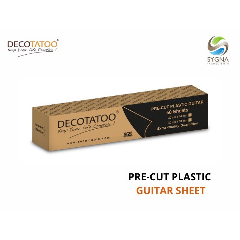 Jual Decotatoo - 50 Pre-cut Plastic Guitar Sheet Roll 40x60 cm | Shopee ...