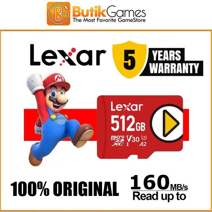 Jual Lexar PLAY 512GB microSDXC Micro SD Memory Card 512 GB | Shopee ...