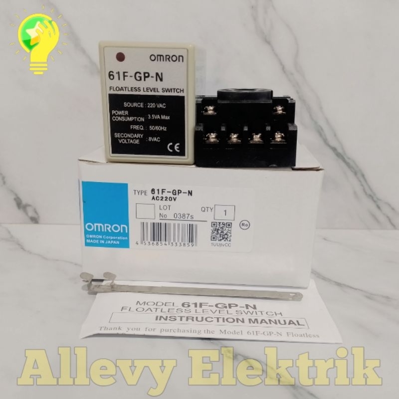 Jual Floatless Level Switch/WLC 61F-GP-N AC220V OMRON + Socket | Shopee Indonesia