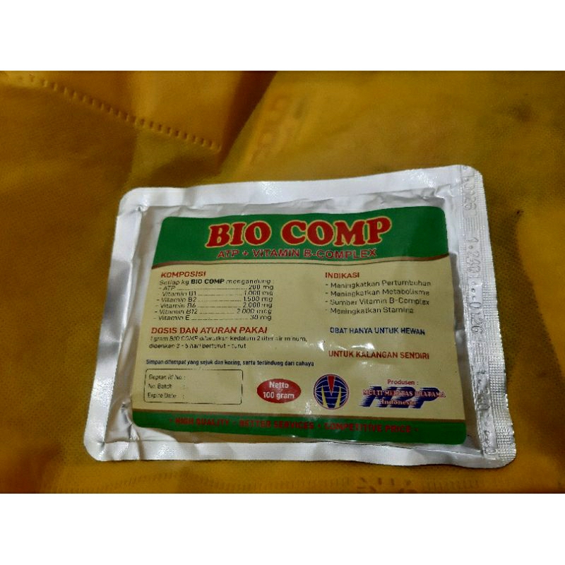 Jual Bio comp 100gr vitamin B kompleks untuk ayam | Shopee Indonesia