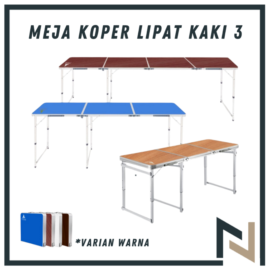 Jual NEO - Meja Lipat Jualan Portable Meja Koper Panjang Meja Koper Serbaguna Meja Jualan Bazar ...