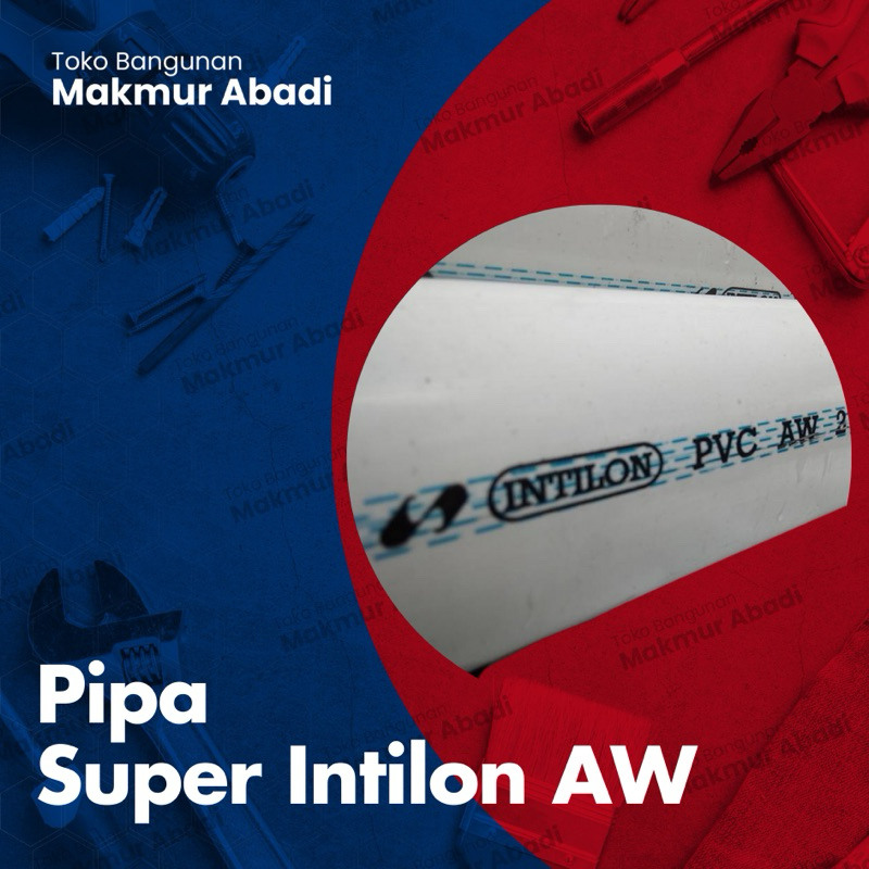 Jual Pipa PVC Super Intilon AW Warna Putih 2" Inch 2 1/2" Inch 3" Inch ...