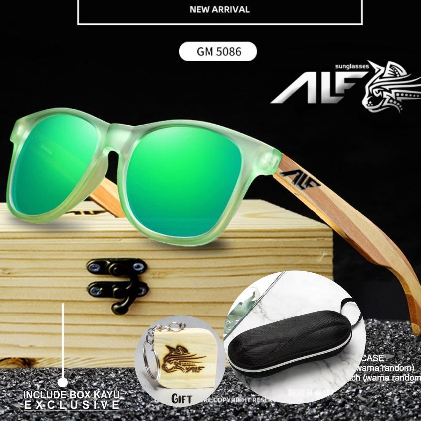Jual PROMO | Kacamata Hitam Polarized ALF Kayu Elegant Anti Mainstream ...