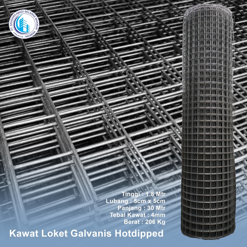 Jual Kawat Loket Galvanis Hot Dipped 2208 (Per Meter) | Shopee Indonesia
