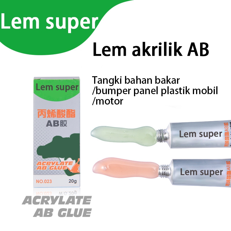 Jual (COD) Lem akrilik AB Lem Perbaikan Serbaguna Tahan Air Sangat ...