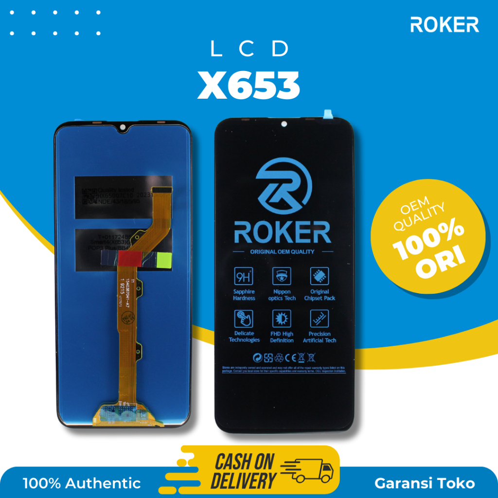 Jual ROKER LCD TOUCHSCREEN INFINIX INFINIX SMART 4/4C X653C X653 LCD TS ...