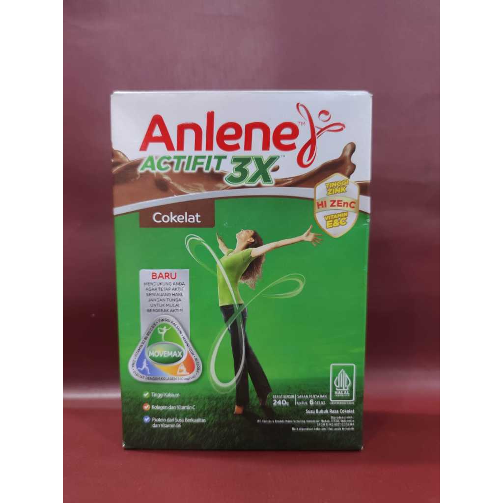 Jual Anlene Actifit 3X Coklat 240G | Shopee Indonesia