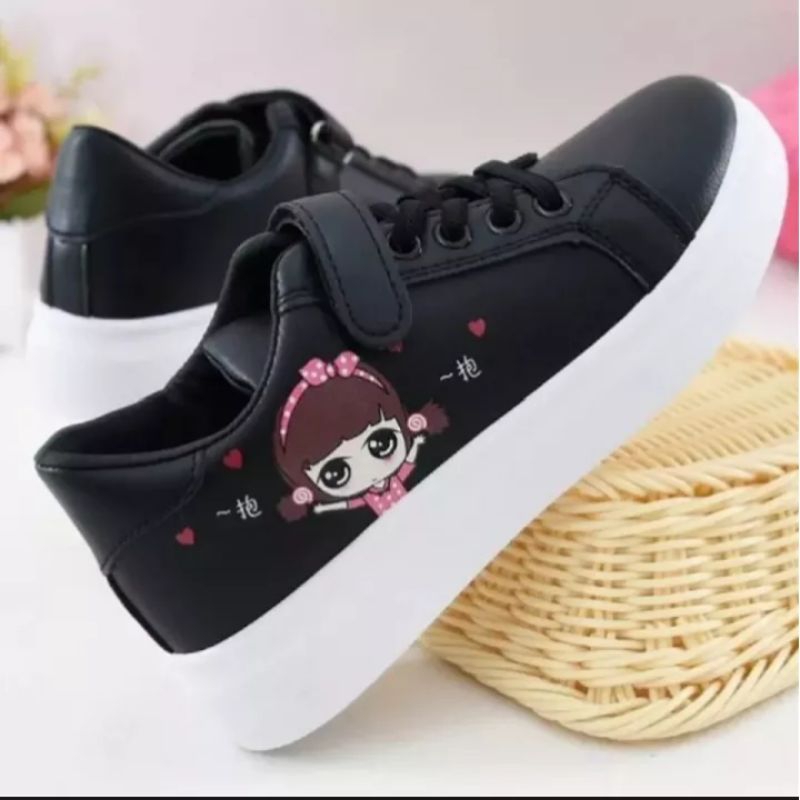 Jual Sepatu Sneakers Happy Anak perempuan sepatu sekolah SD dan TK ...