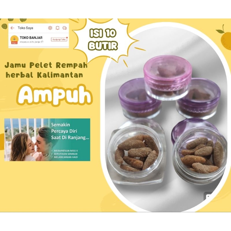 Jual Jamu Pil pelet suami rempah Herbal Kalimantan kajal rapet dayak ...