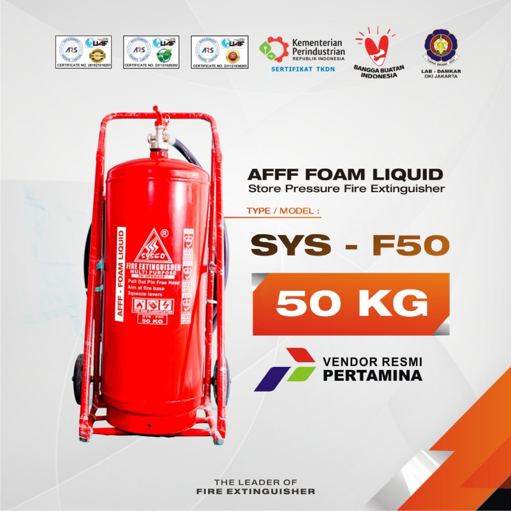 Jual APAR AFF FOAM LIQUID 50 Kg - Alat Pemadam Api Premium - Sysco Fire ...