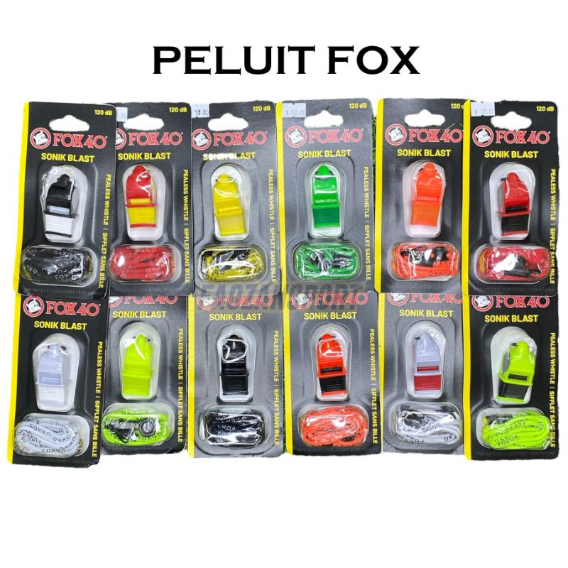 Jual Peluit Pluit Fox 40 Sonik Blast Whistle Official Lanyard 120DB ...