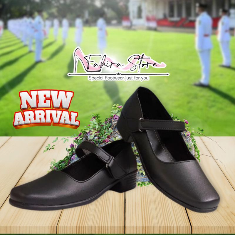 Jual SEPATU PANTOFEL WANITA 3 CM SEPATU PASKIBRA SEPATU PASKIB TERBARU ...