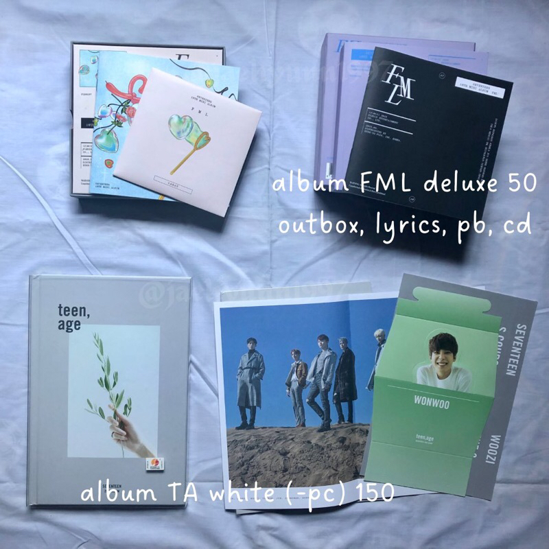 Jual album only seventeen svt official fml deluxe teen age ta white ...