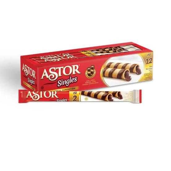 Jual ASTOR SINGLES / CHOCO ROLL ASTOR 1Box ISI 12PCS | Shopee Indonesia