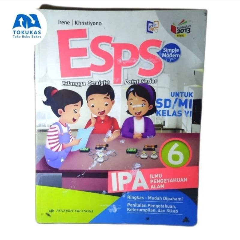 Jual Buku ESPS Kelas 6 SD Erlangga Kurikulum 2013 Revisi | Shopee Indonesia