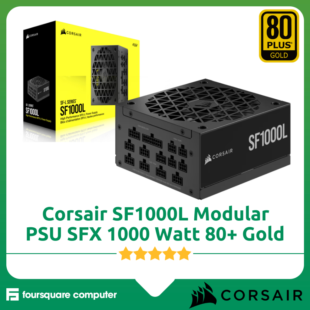 Jual PSU Corsair SF1000L 1000 Watt 80 Plus Gold Power Supply SFX ...