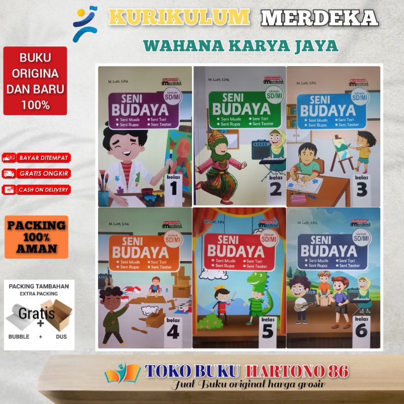 Jual Buku siswa SENI BUDAYA WKJ wahana karya jaya untuk SD/MI kelas 1,2,3,4,5,6 kurikulum ...