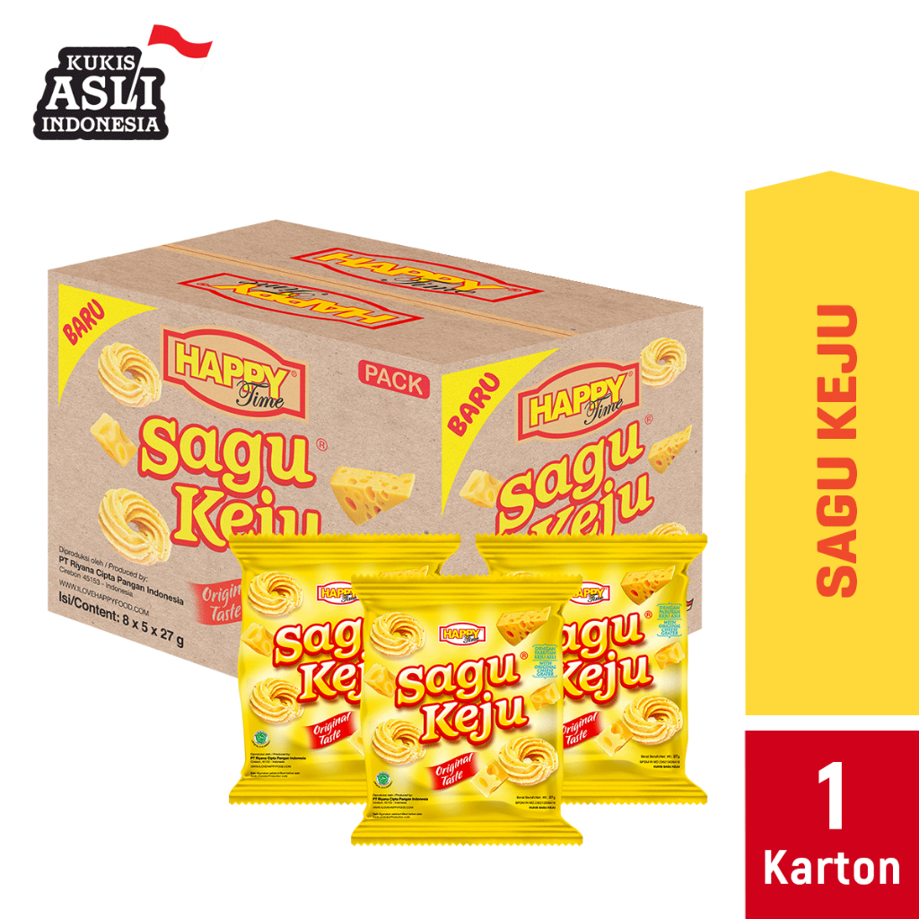 Jual Happy Time Sagu Keju 27gr (1 Karton) | Shopee Indonesia