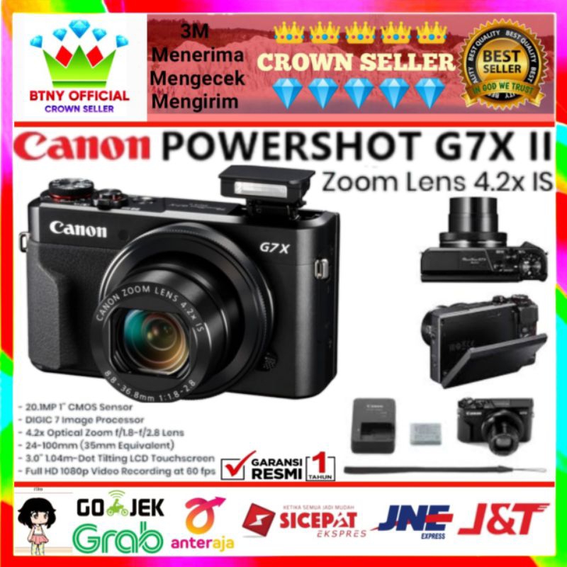 Jual Canon PowerShot G7X Mark II Digital Camera - Kamera G7X mark 2 Garansi Resmi 1 Tahun ...