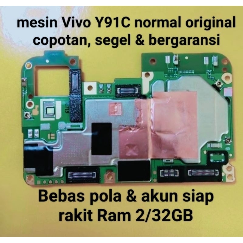 Jual mesin Vivo Y91C Normal original copotan 2/32GB segel dan Tested ...