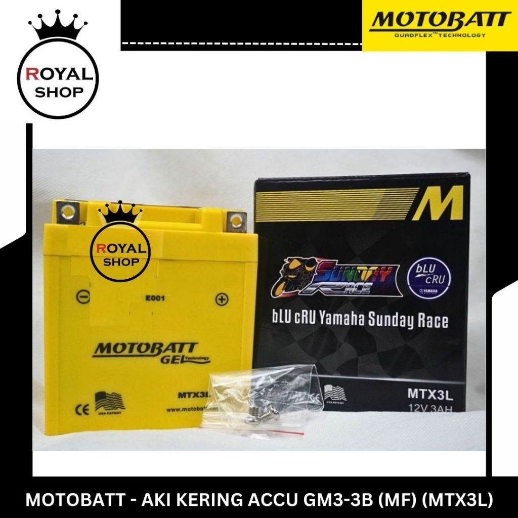 Jual "Aki Motor Accu GM3-3B Motobat ( MTX3L) Accu Motobat gel " | Shopee Indonesia