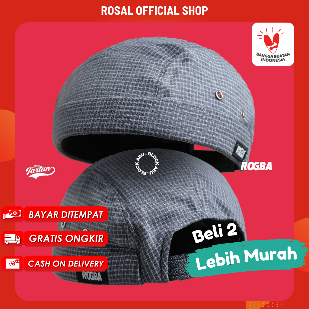 Jual Peci Cap Mikihat Keren Tartan Motif Kotak - Kotak Limited Edition ...