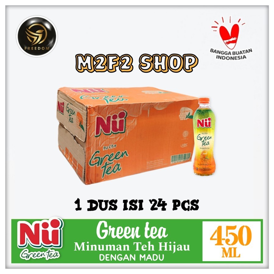 Jual NU Green Tea Honey | Teh Madu Botol Pet - 450 ml (Kemasan Karton ...