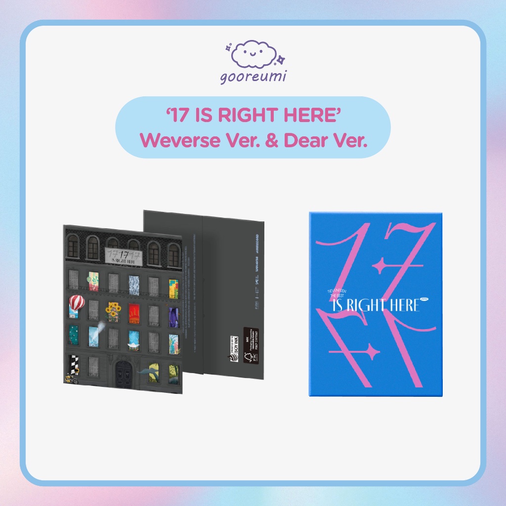 Jual [PO] DP SEVENTEEN BEST ALBUM '17 IS RIGHT HERE' - DEAR Ver. & WEVERSE Ver. (+ POB WEVERSE ...