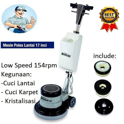 Jual Mesin Poles Lantai Polisher Floor Polisher 154 Rpm 17inch | Shopee ...