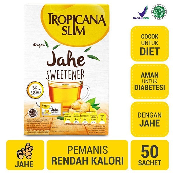 Jual Tropicana Slim Jahe Sweetener isi 50 Sachet | Shopee Indonesia