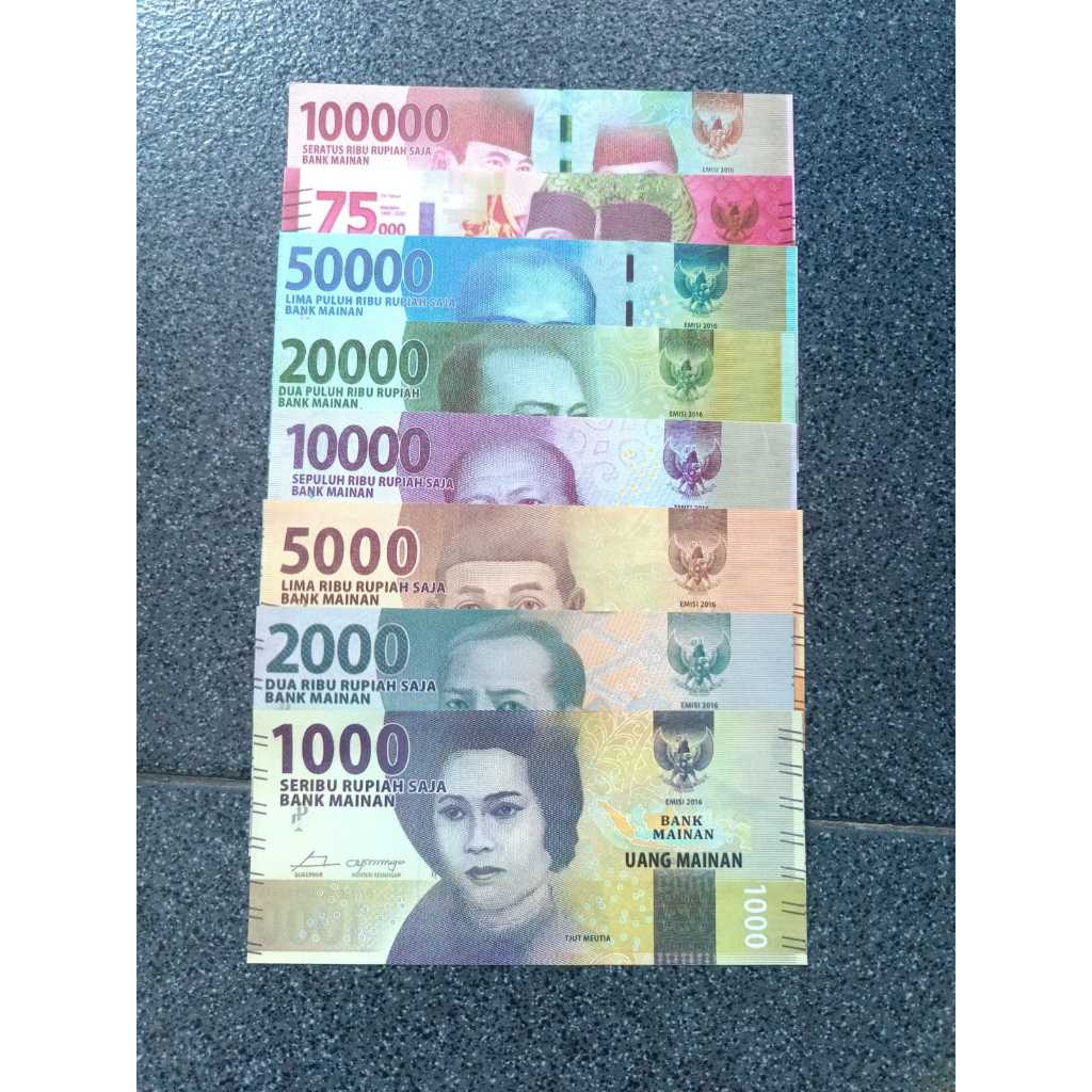 Jual Uang Mainan Rupiah isi 100 pcs | Shopee Indonesia
