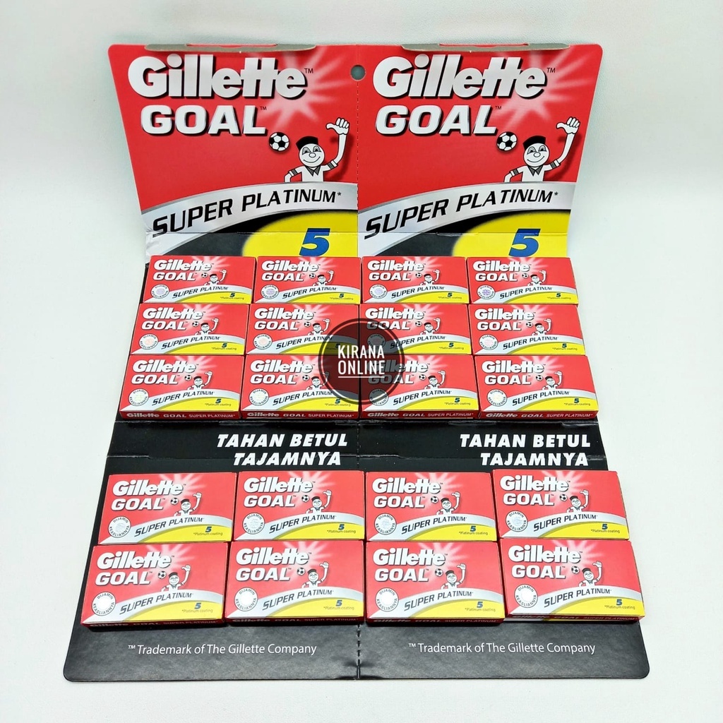 Jual Pisau Silet Gillette GOAL Super Platinum - Merah (Harga 1 Pack ...