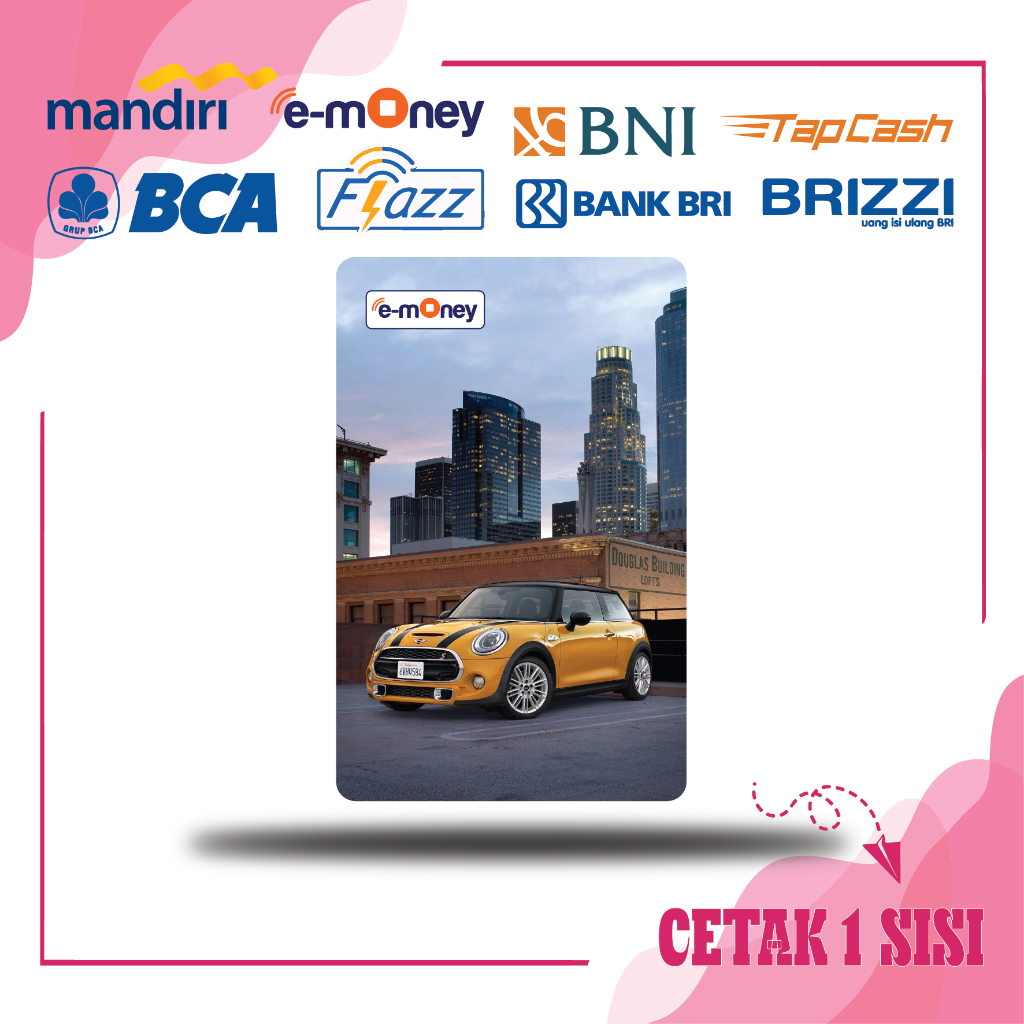 Jual KARTU EMONEY MOBIL MINI COOPER YELLOW CAR MANDIRI FLAZZ BCA GEN 2 ...