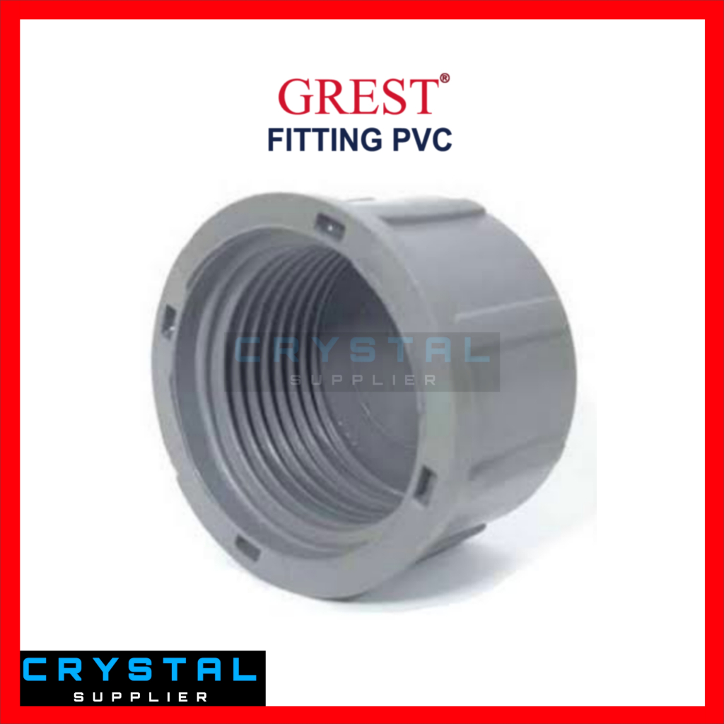 Jual Dop Drat Dalam 1" inch GREST PVC / Female Cap Tutup Derat Ulir ...