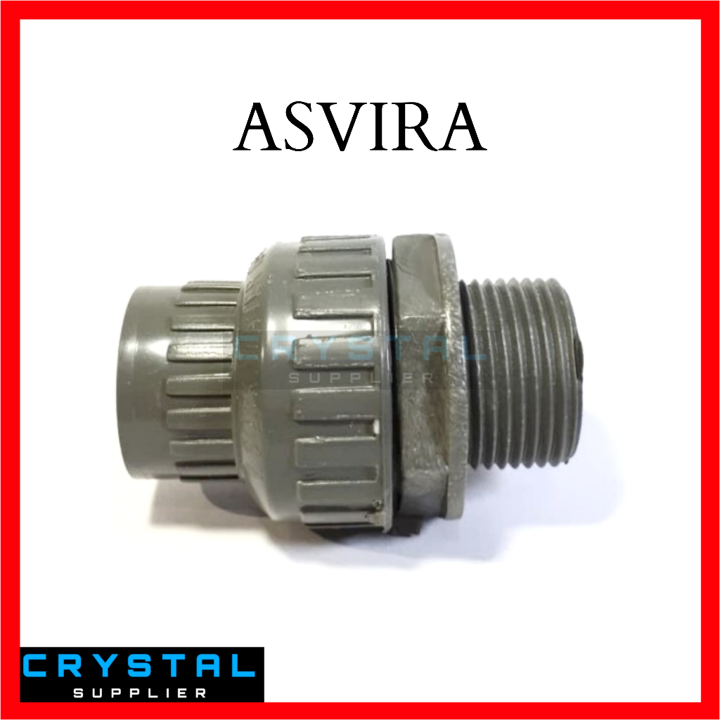 Jual Vlok Sok Water Mur ASVIRA 1 x 3/4" inch PVC Drat Luar / Verlop ...