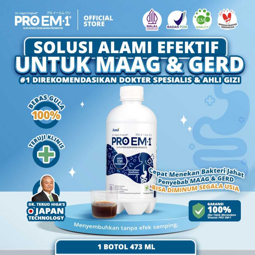 Jual PRO EM 1 ISI 475ML (probiotik kesehatan untuk segala kalangan usia ...