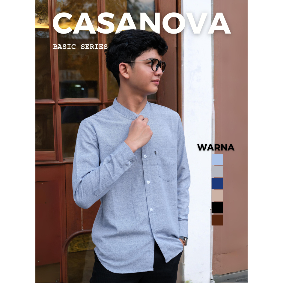 Jual KYBOST CASSANOVA BASIC Kemeja Shanghai Lengan Panjang Polos ...