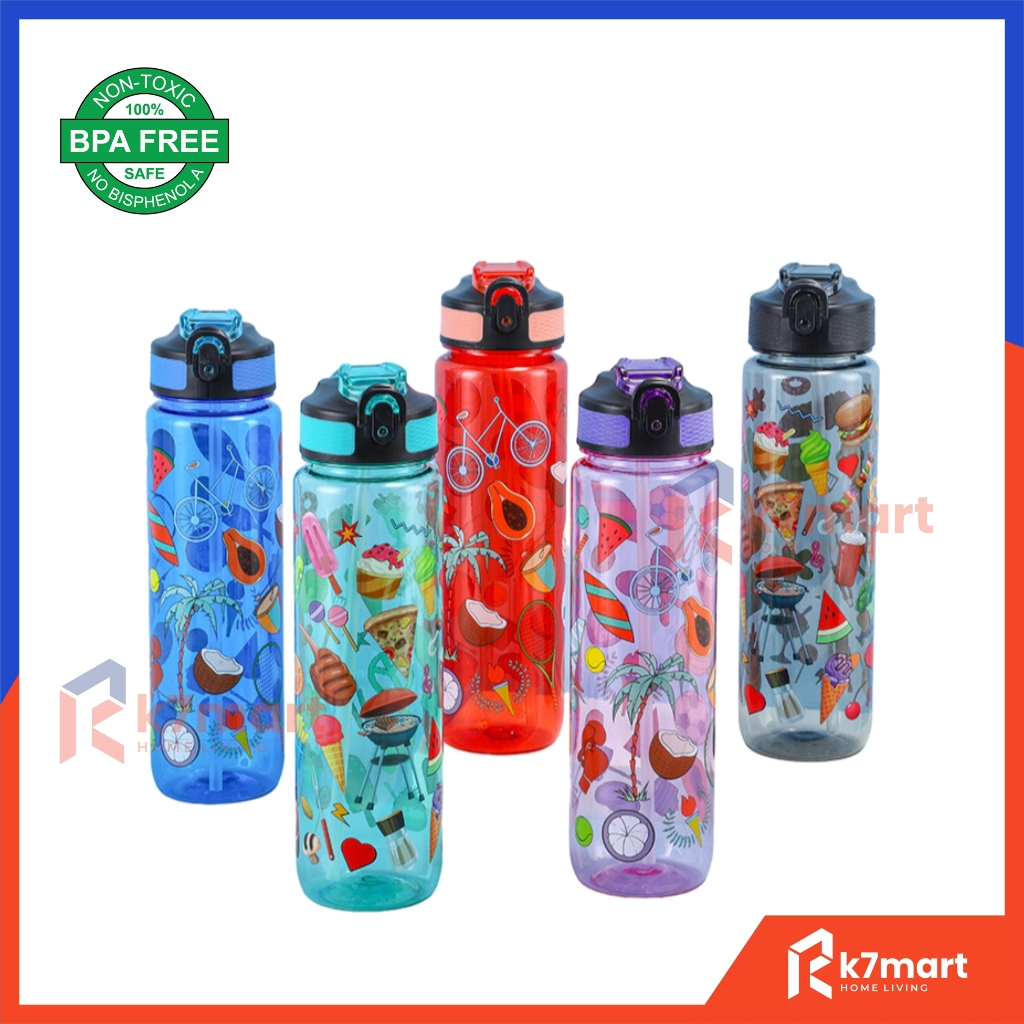Jual K7MART HU101 BOTOL MINUM ANAK 1 LITER STIKER / BOTOL MINUM ANAK VIRAL / BOTOL MINUM SEKOLAH ...