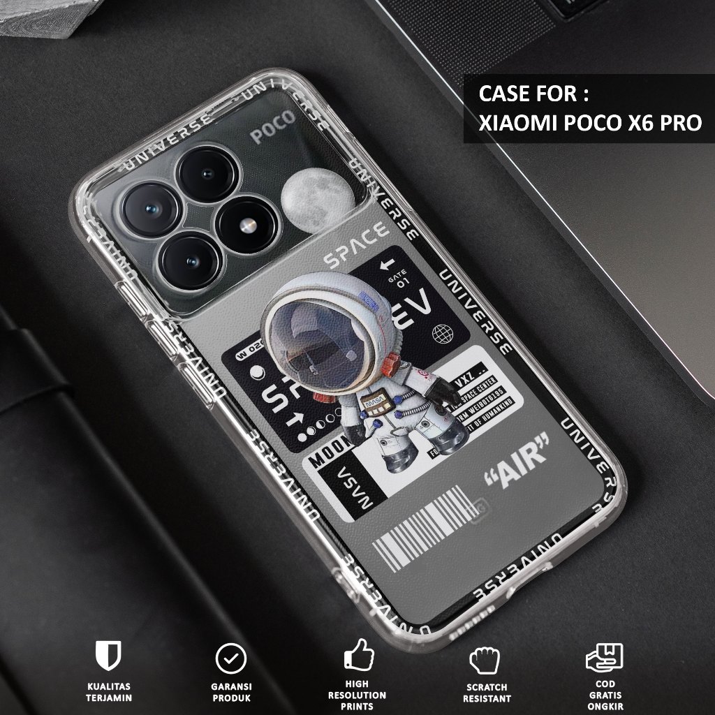 Jual CASE XIAOMI POCO X6 PRO - Motif ASTRONOT - Clear Case Softcase ...