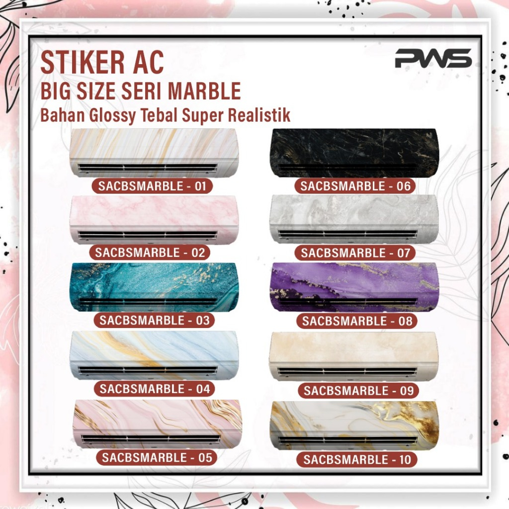 Jual Stiker Ac Motif Marble Desain Terbaru/Stiker Ac Desain Terbaru ...