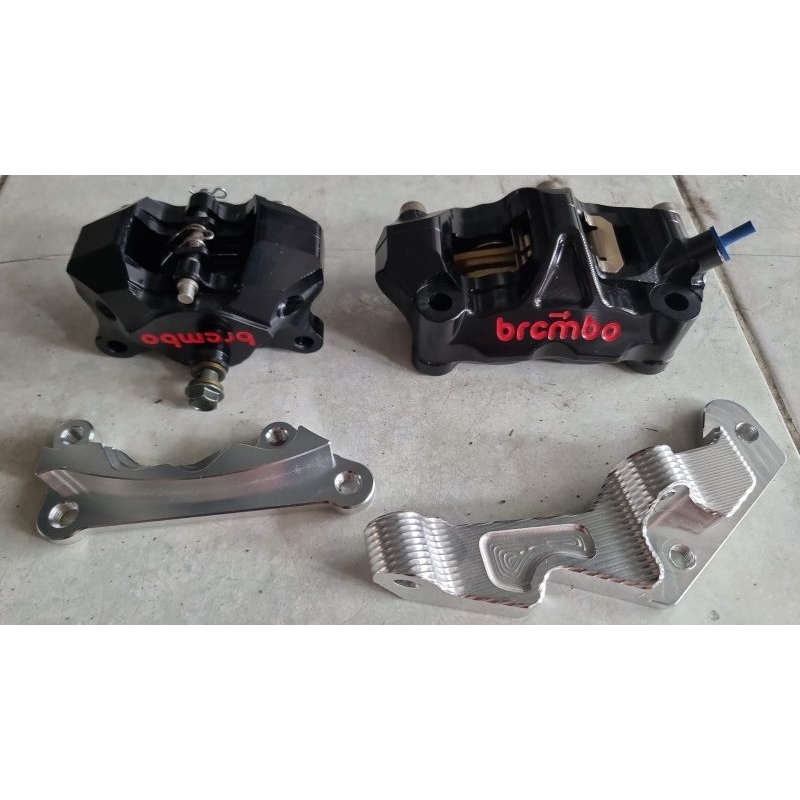 Jual kaliper brembo 4p dan 2p plus bracket Nmax | Shopee Indonesia