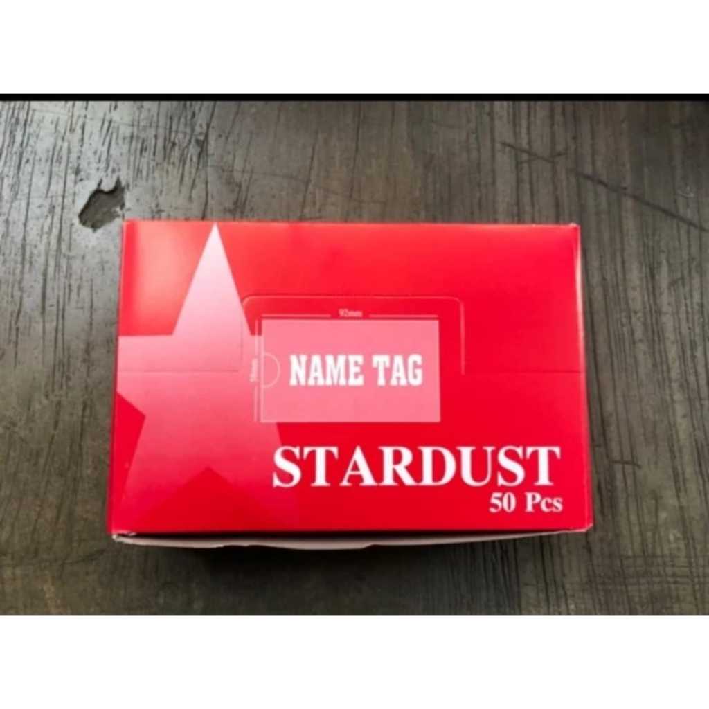 Jual Name Tag / Name Badge / ID Card peniti Jepit ( Isi 50 Pcs ...