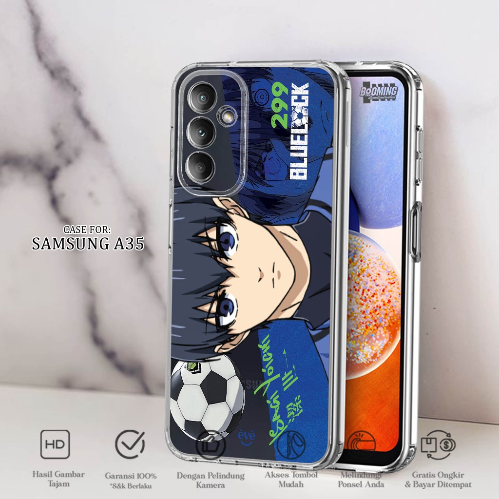 Jual CASE SAMSUNG A35 5G Motif BLUE LOCK LANDSCAPE - Clear Case ...