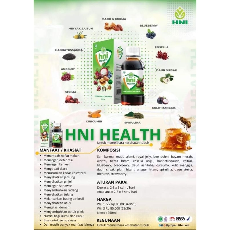 Jual HNI HEALTH untuk memelihara kesehatan tubuh | Shopee Indonesia