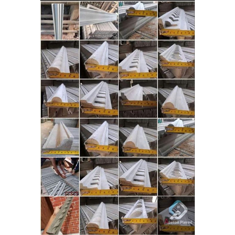 Jual Lis Beton asli, Lis profil Beton pull Beton uk : L 5+10cm P 50cm ...