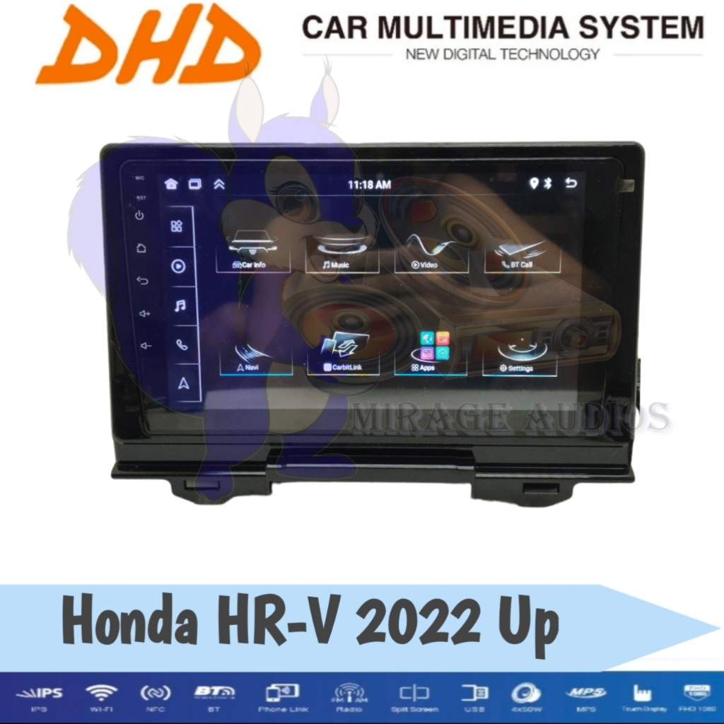 Jual Head Unit Android DHD For Honda Hrv 2022 up 9 inch soket pnp ...
